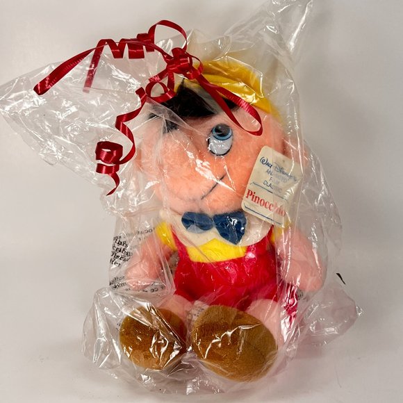 Disney | Toys | Vintage Pinocchio Plush Stuffed Doll Toy Walt Disney ...